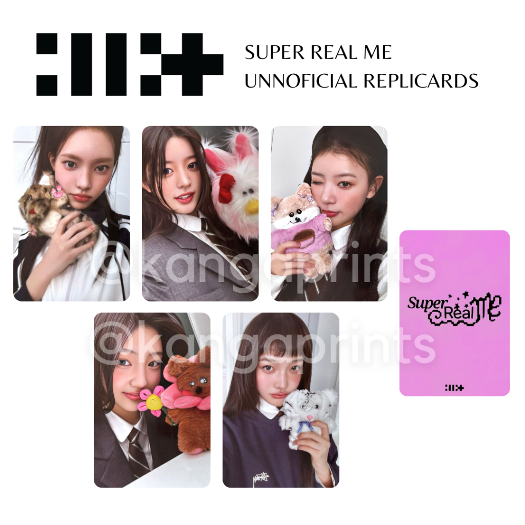 ILLIT SUPER REAL ME unofficial photocards/replicards (WEVERSE album brand film ver. A) | Shopee ...