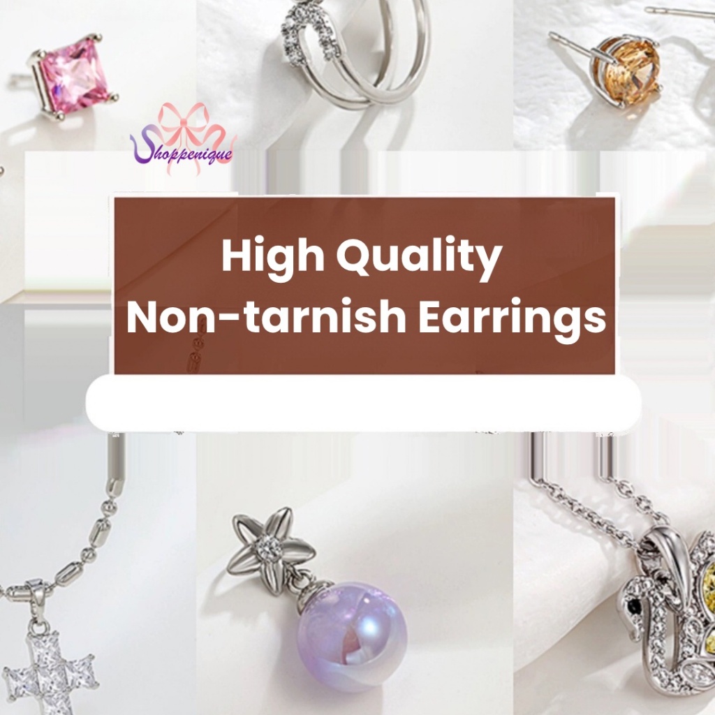 (Non tarnish) Gold tone Earrings- Hypoallergenic (tarnish free & safe ...
