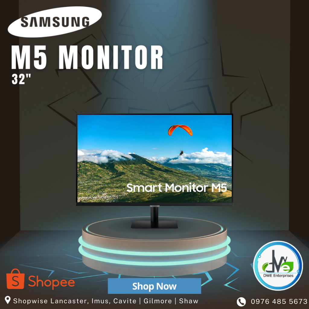 Samsung 32" Smart Monitor With Mobile Connectivity m5 FHD Monitor 60 hz ...