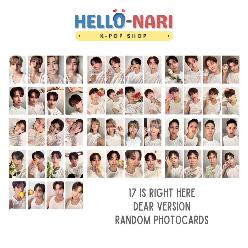 SEVENTEEN 17 IS RIGHT HERE Dear Version - Official Random Photocards | Shopee Malaysia