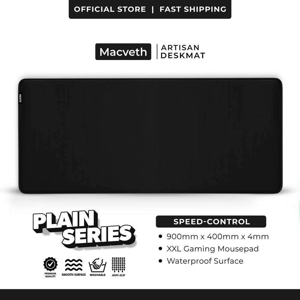 Macveth Artisan Deskmat | Gaming Mousepad | (900x400x4mm) | Plain ...