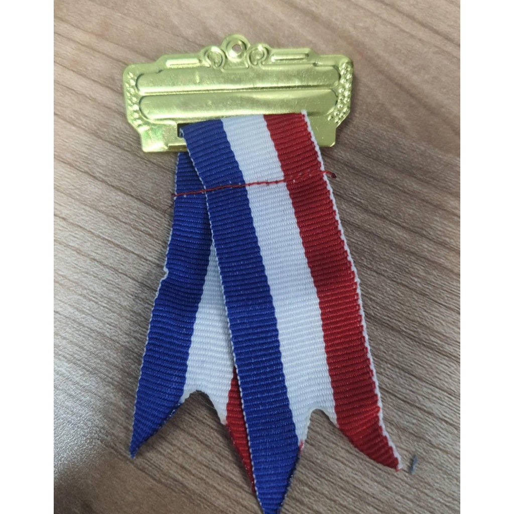 Bar Pin Medal with Red/White/Blue Ribbon - Gold (Pack of 100 Pieces ...