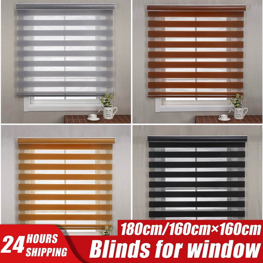 160/180cm*180cm Korean Modern Blinds for Window Venetian Duo Roller ...