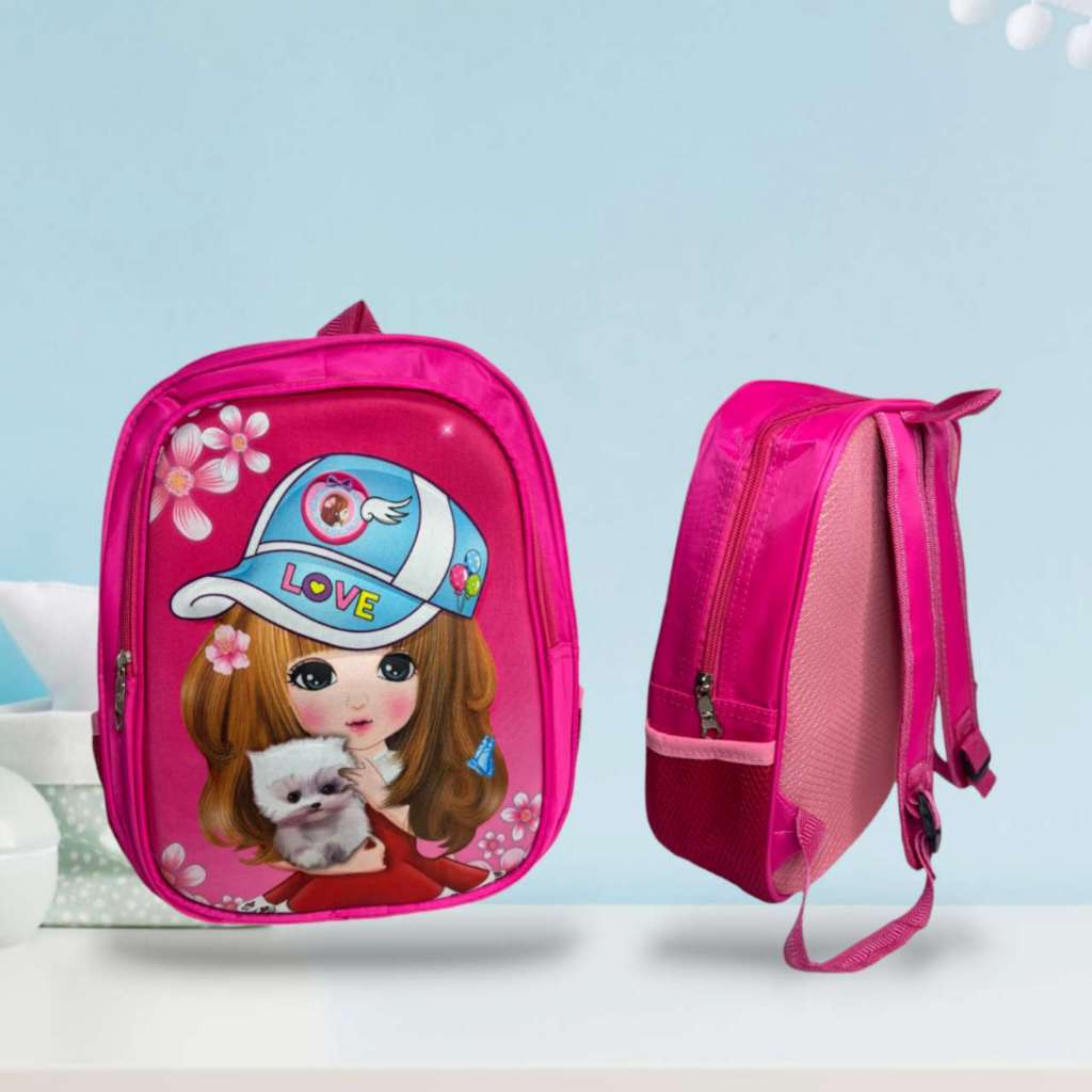 Assorted Cute Girls 3D Design Cartoon Character School Bag For Kids ...