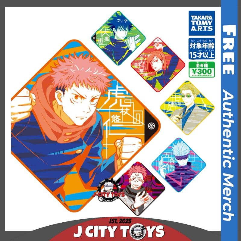 Jujutsu Kaisen Face Towel Takara Tomy Arts Gojo Sukuna Megumi Nanami ...