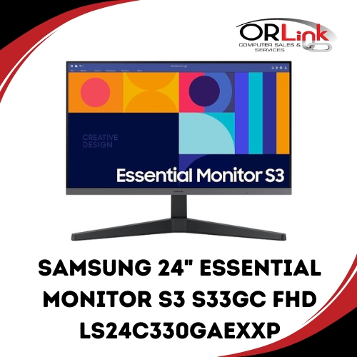 Samsung 24" Essential Monitor S3 FHD LS24C330GAEXXP (106441) | Shopee ...