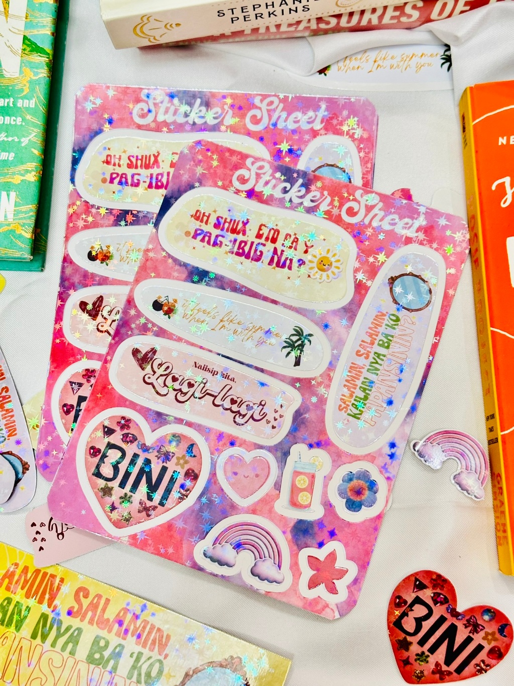 BINI STICKER SHEET SPARKLING STARS LAMINATED | Shopee Malaysia