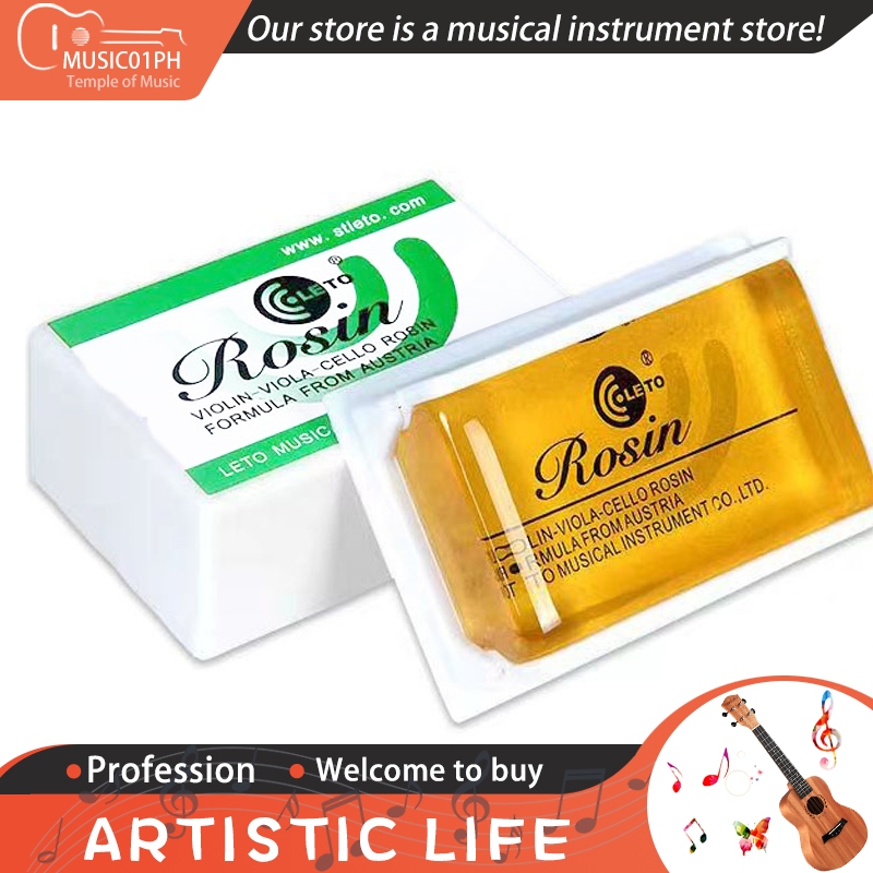 LETO Violin Rosin 6003 Violin Viola Cello Rosin Round Shape with Plasic ...