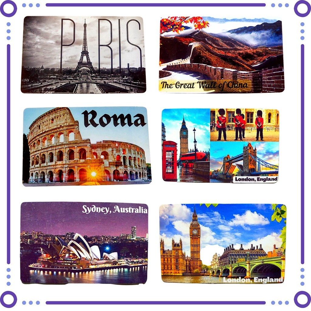 Rubber Ref magnet International Travel Destinations | Shopee Malaysia