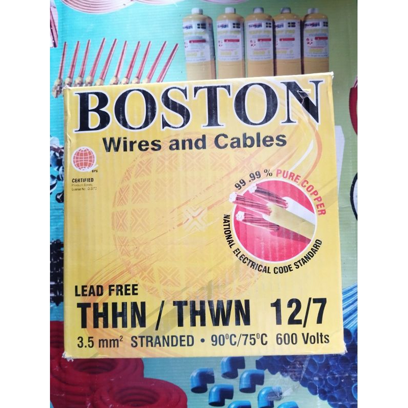 (SOLD per METER)BOSTON THHN/THWN Stranded wire 14/7 12/7 2.0mm 3.5mm ...