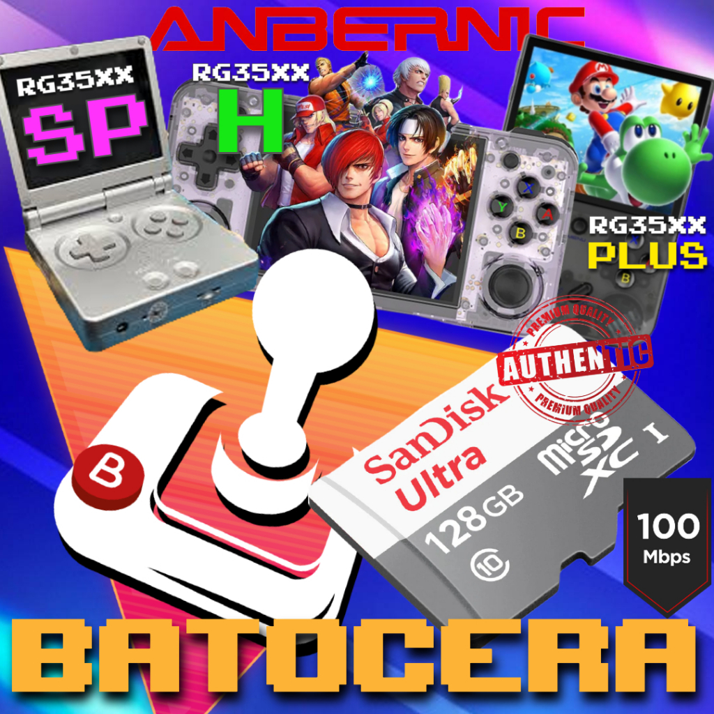 BATOCERA OS for Anbernic RG35XX PLUS & RG35XX PLUS H & RG35XX SP with Micro SD Sandisk Only ...