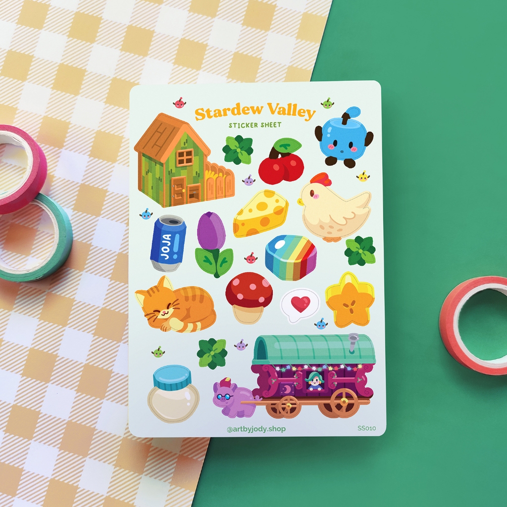 Stardew Valley Kawaii Planner and Journal Sticker Sheet, Cozy Stickers, SS010 | ArtbyJody ...