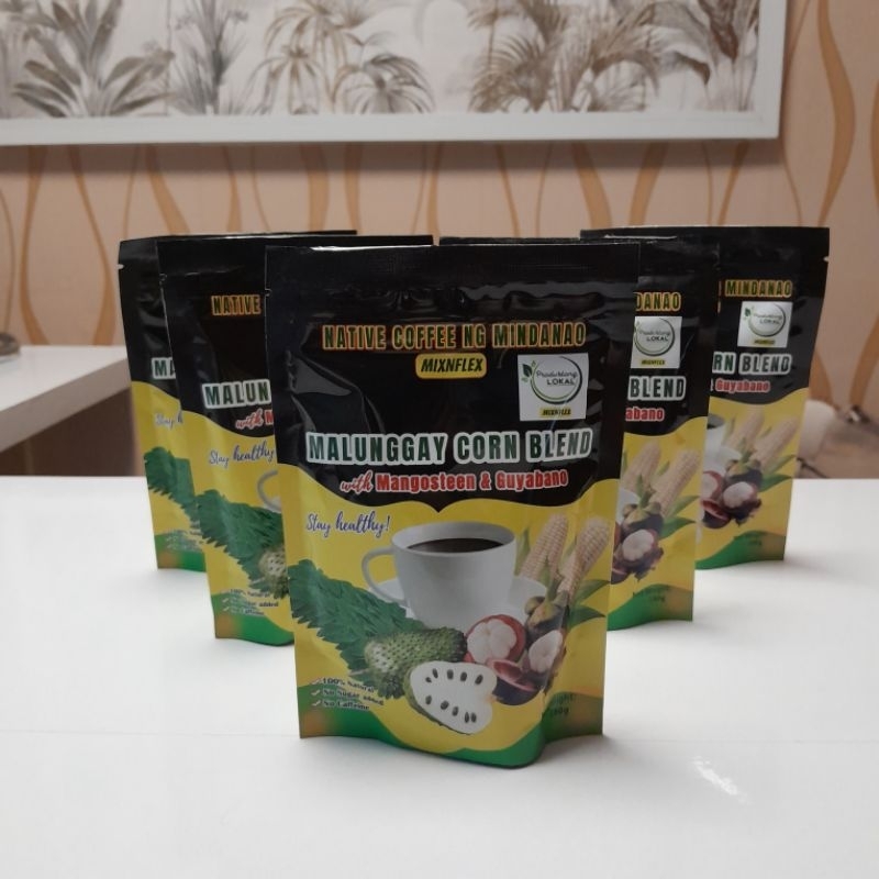 native coffee malunggay corn Coffee with mangosteen and guyabano 100g ...