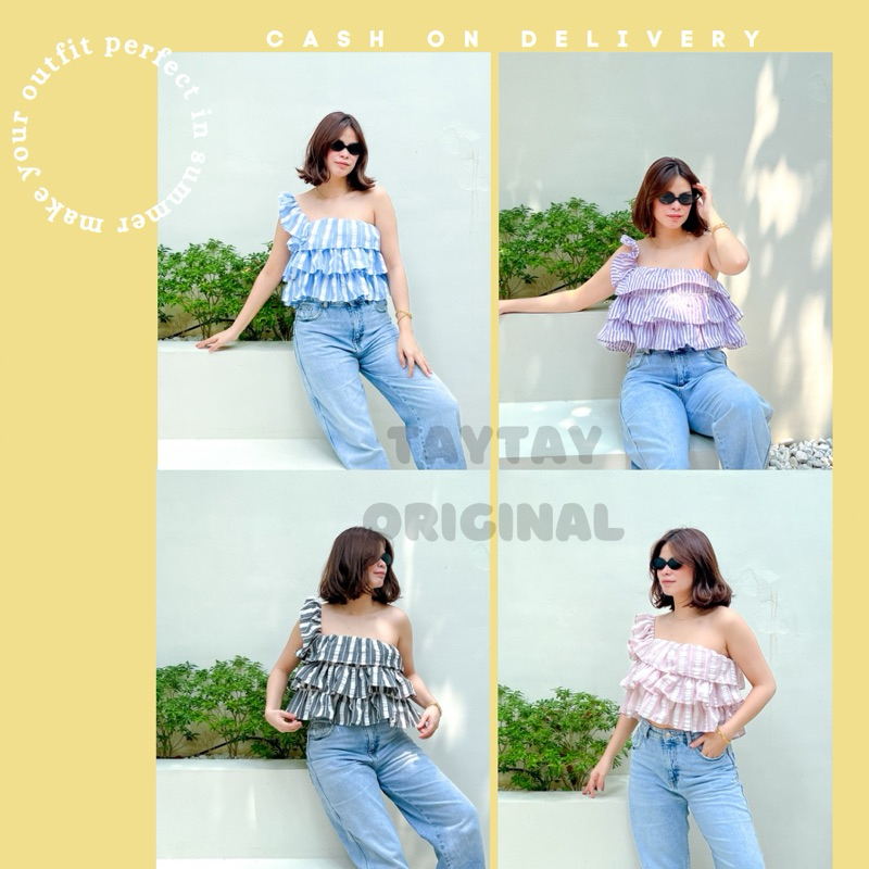 Anna Ruffle Top_Taytay | Shopee Malaysia