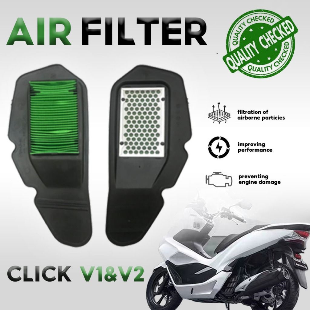 Air Filter Honda Click 125i V1 V2 V3 150 V1 Air Cleaner Element High Air Flow Motorcycle ...