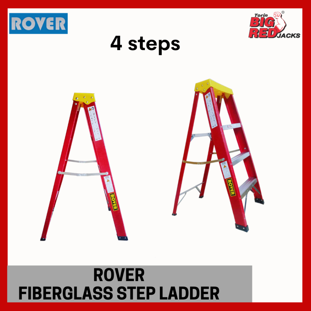 ROVER FIBERGLASS STEP LADDER (4 steps) | Shopee Malaysia