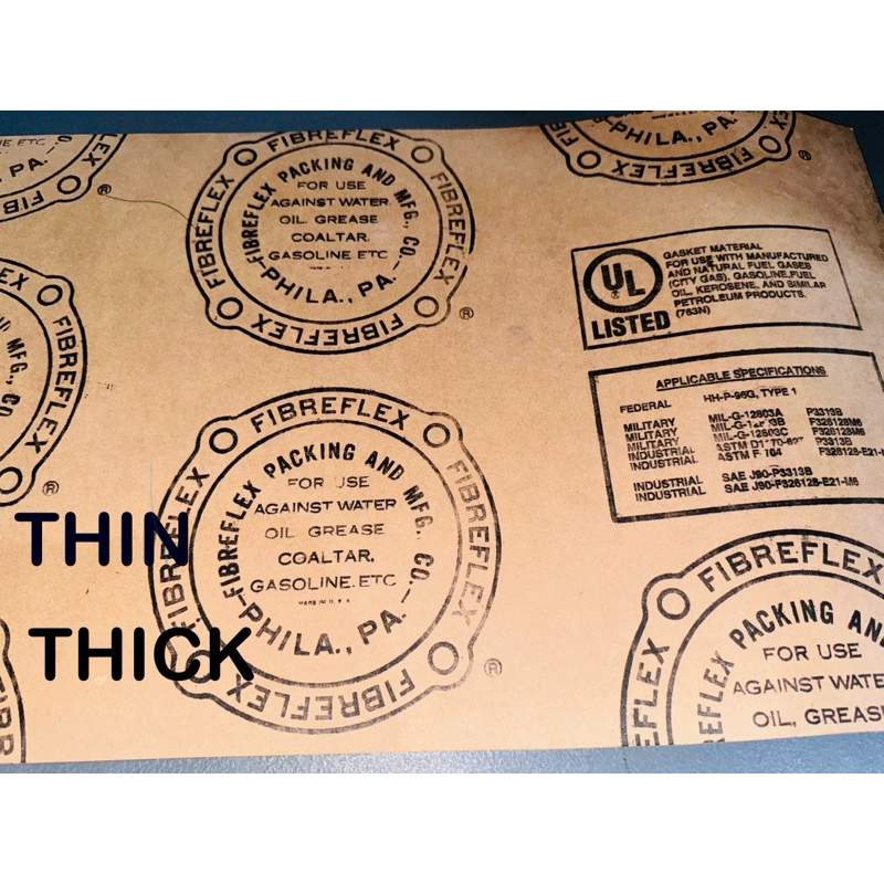 FIBREFLEX VELLAMOID VELLUMOID GASKET (THIN AND THICK / PER FEET ...