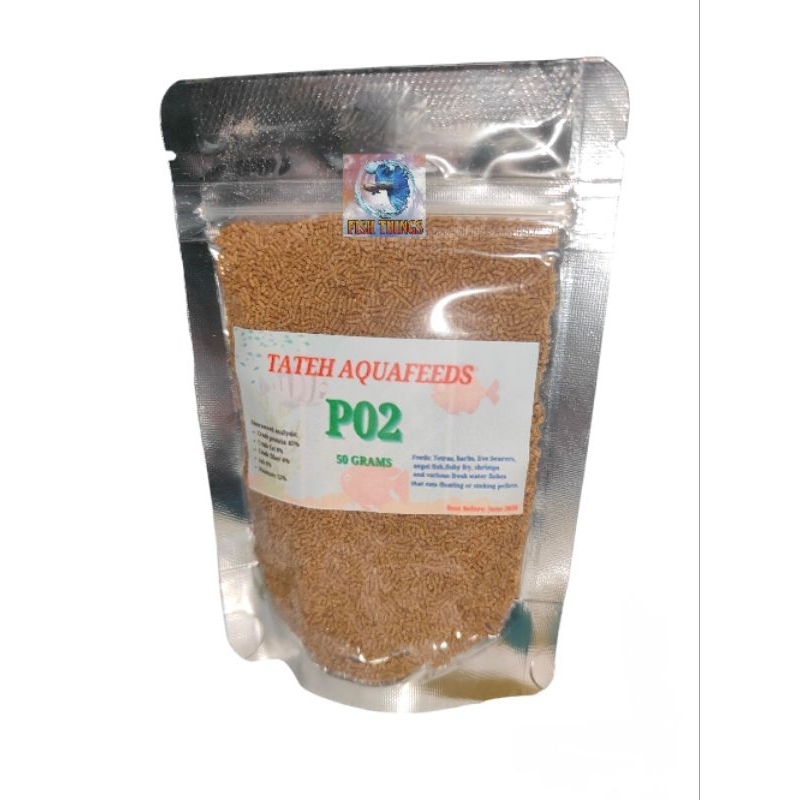 P02 Tateh AquaFeeds Fish Food ( 50 Grams ) PO2 | Shopee Malaysia