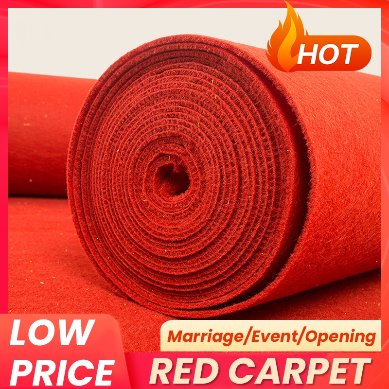 Red Carpet Floor Runner Hollywood Party Decoration Fabric 100 GSM (Red ...