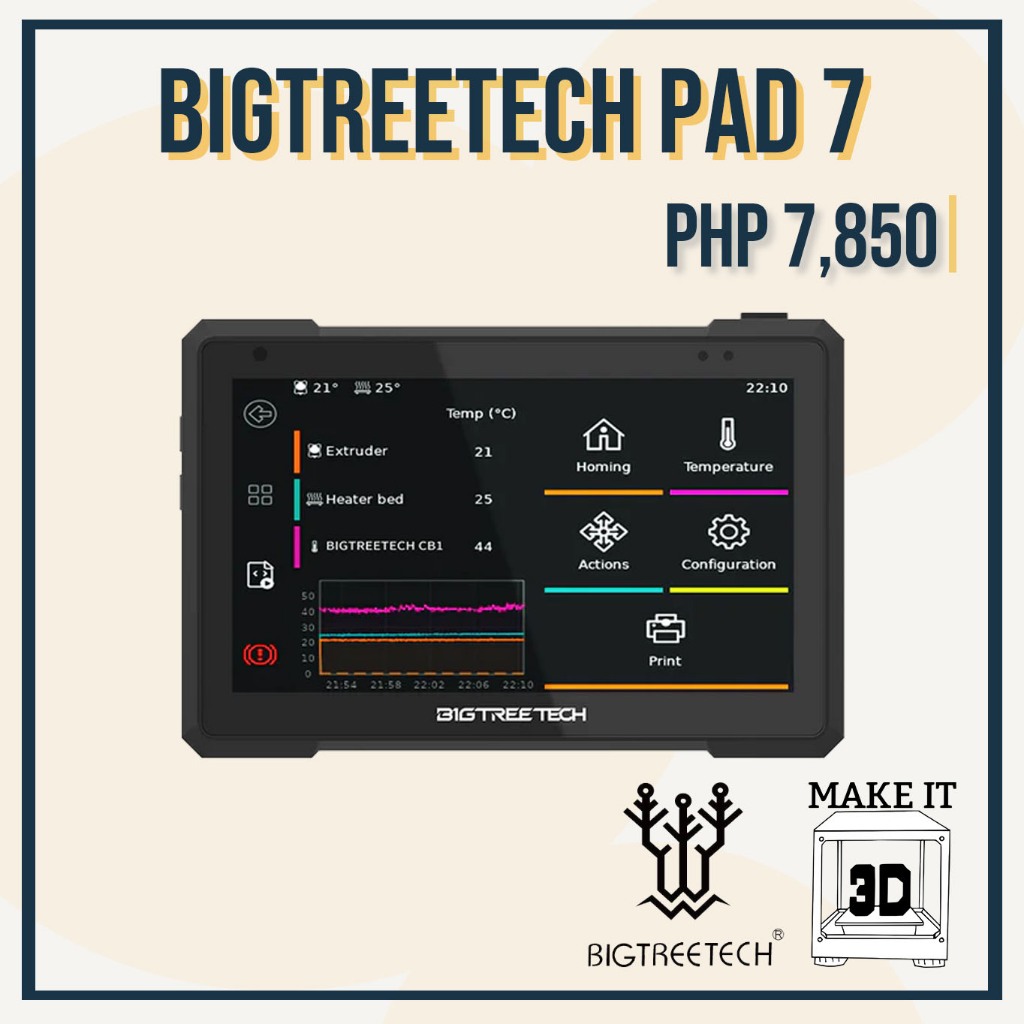BigTreeTech Pad 7 with pre-installed CB1 core for running Klipper - 3D printer touch screen ...