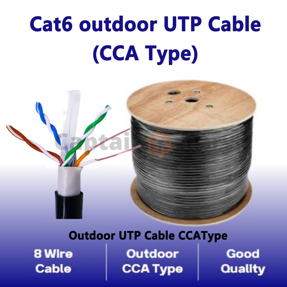 COMLINK CAT6 Outdoor Cable UTP Ethernet Lan Cable Waterproof Cable Sold ...