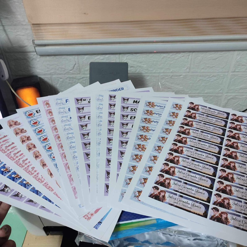 Name Label Sticker (Personalized) | Shopee Malaysia