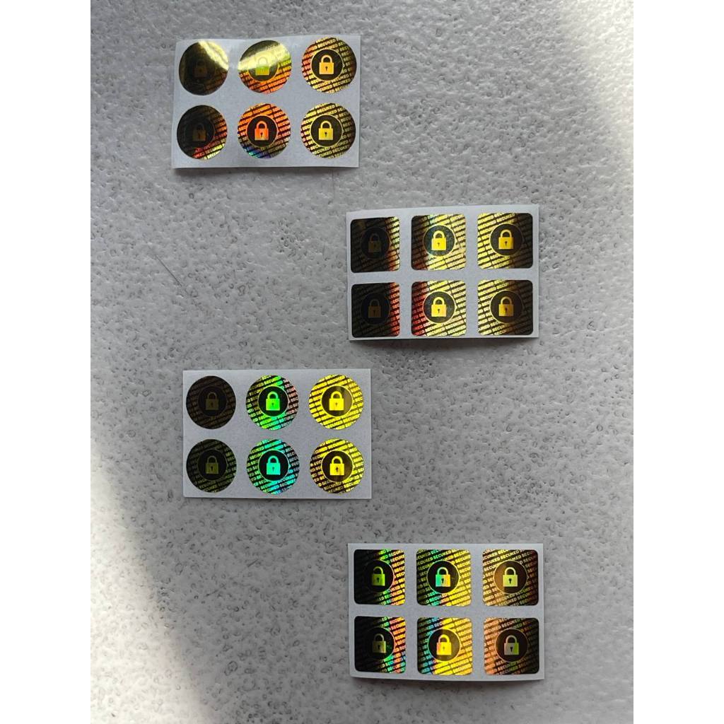 CVV Anti Theft Hologram Sticker Cover For Credit Or Debit Cards with ...