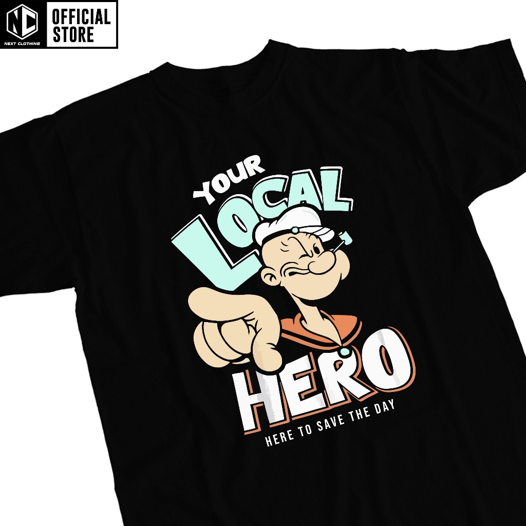 CARTOON SHIRT- POPEYE ( YOUR LOCAL HERO ) SHIRT DESIGN - FOR MEN AND ...