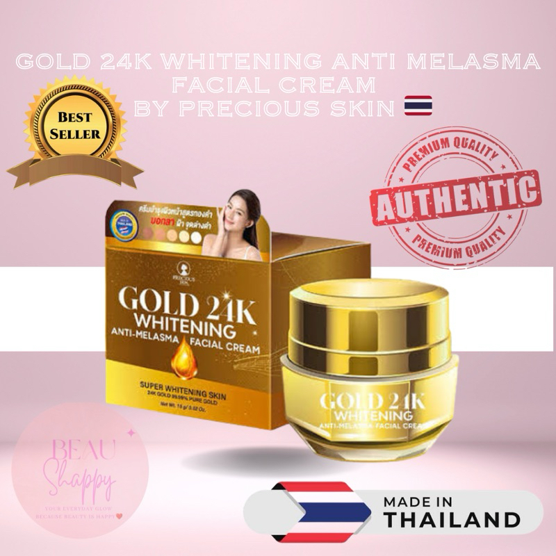 GOLD 24K ANTI MELASMA FACIAL CREAM & ANTI DARK SPOT Precious Skin ...