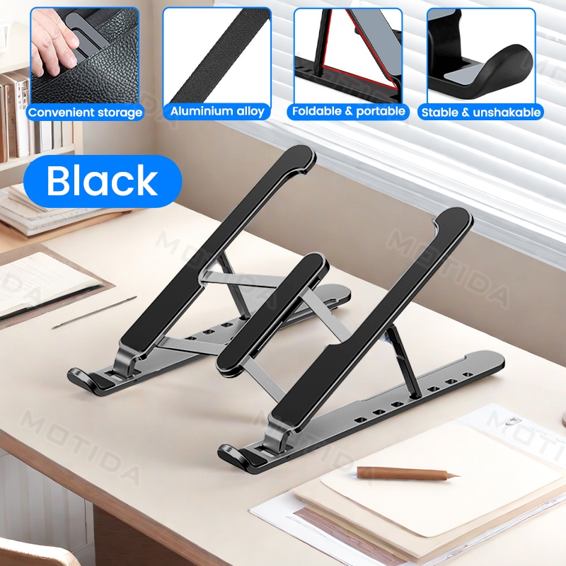 Plastic adjustable laptop stand foldable portable laptop notebook stand ...