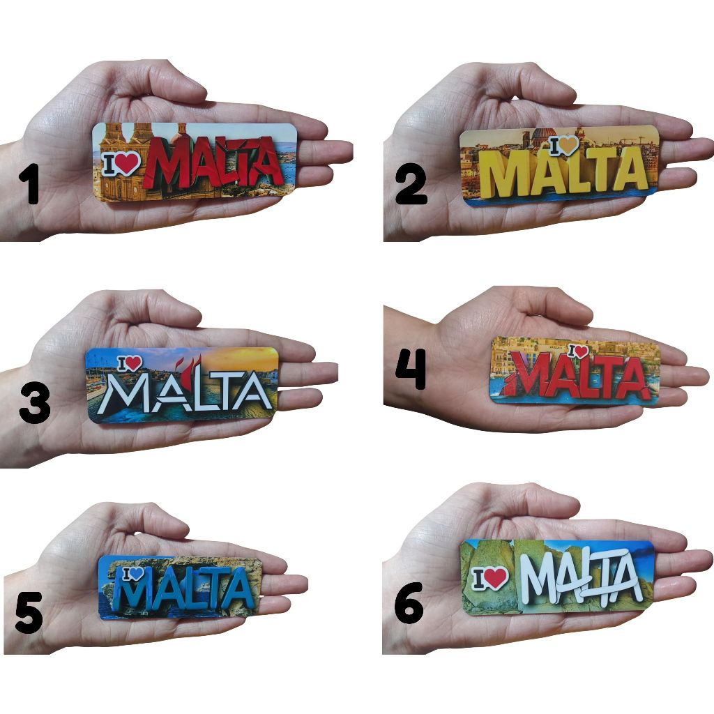 MALTA RECTANGLE SOUVENIR RUBBER REF MAGNET | Shopee Malaysia