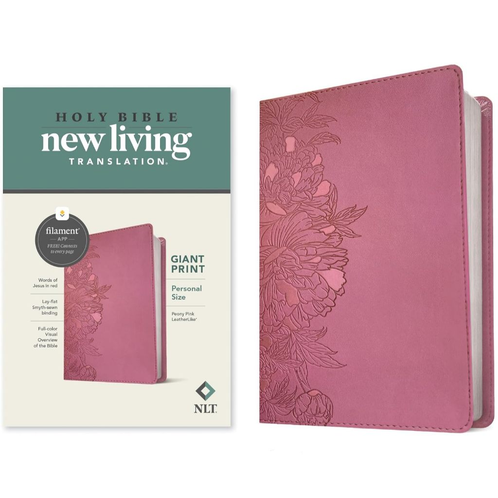 NLT Giant-Print Personal-Size Bible, Filament Enabled Edition--soft ...