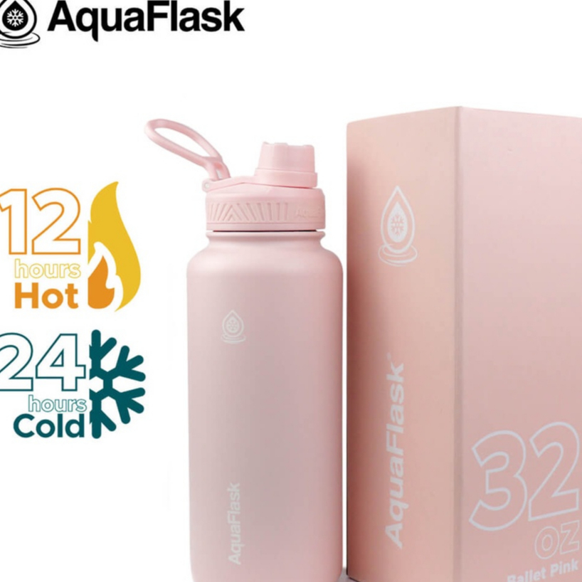 Aquaflask (18oz/22oz/32oz/40oz) Wide Mouth with Spout Lid Vacuum ...