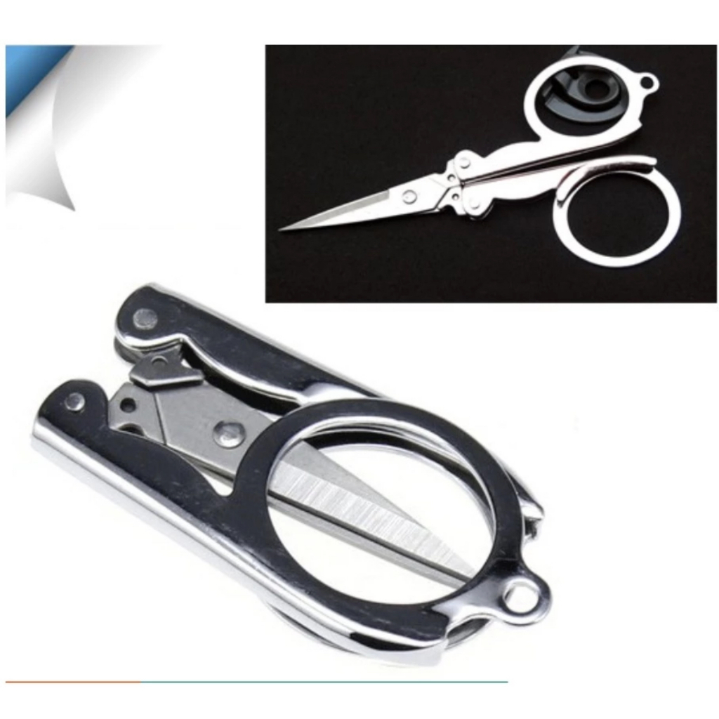 STAINLESS FOLDING POCKET SCISSOR THRED SCISSOR COTTON SCISSOR PORTABLE ...