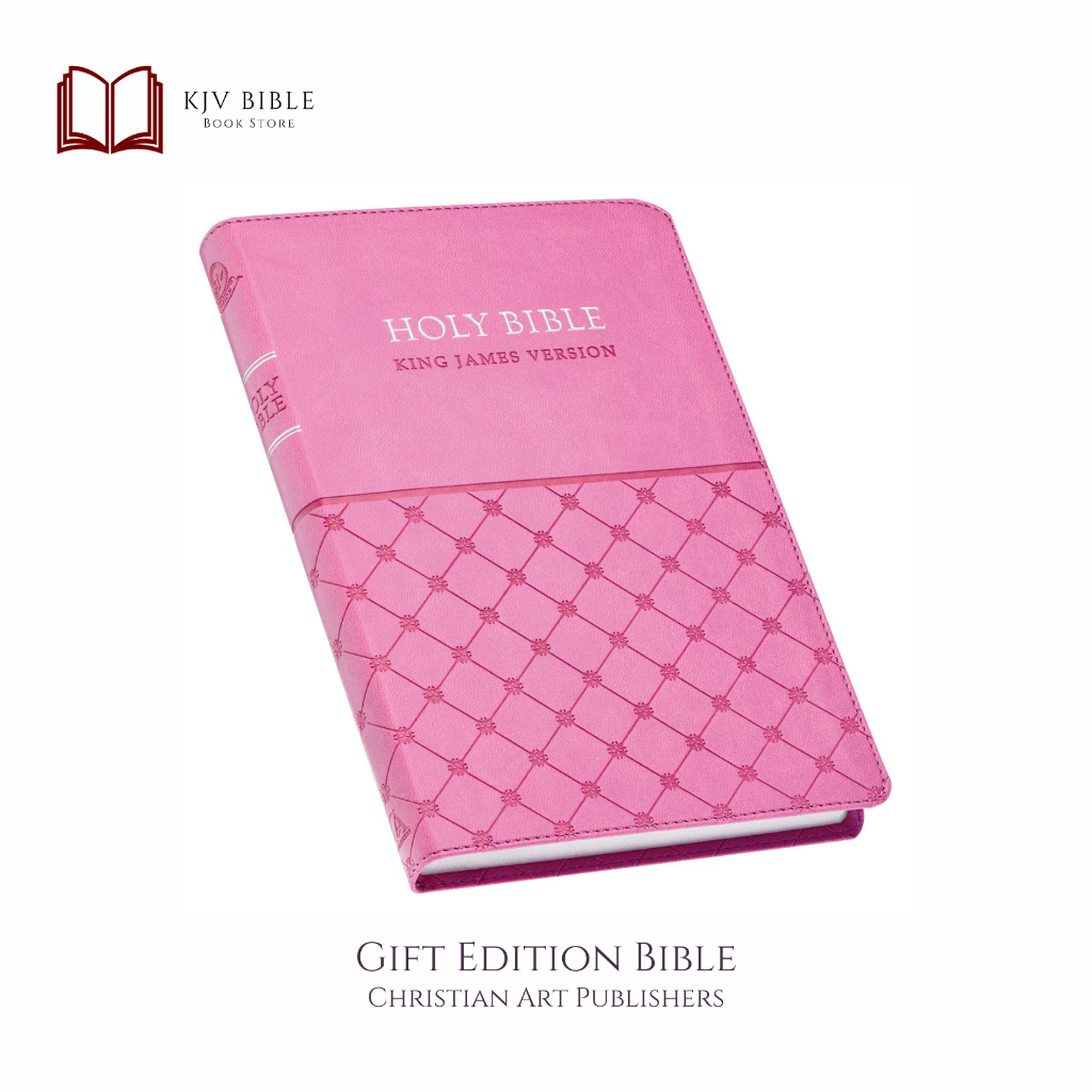 KJV105 | King James Version Gift Edition Bible Pink Faux Leather | KJV ...