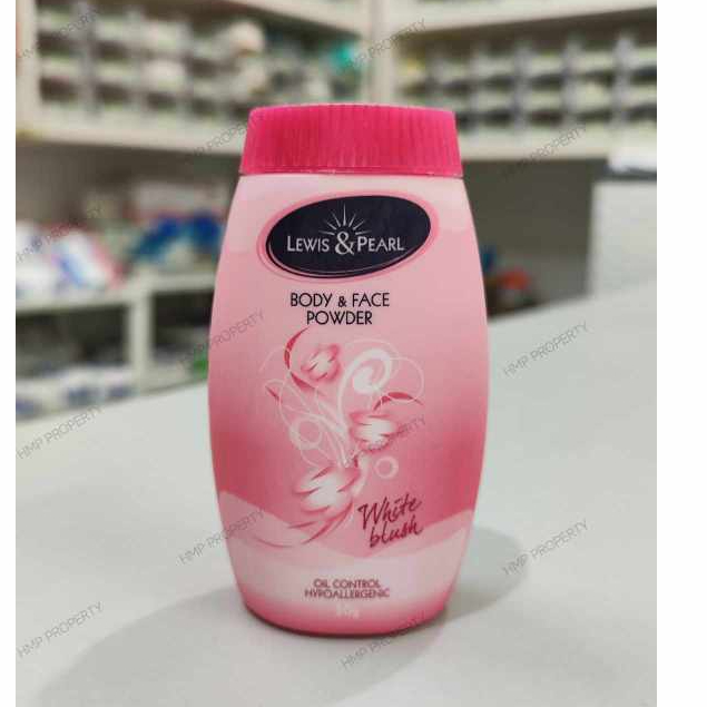 LEWIS AND PEARL WHITE BLUSH BODY AND FACE POWDER 50 GRAMS HMP | Shopee ...
