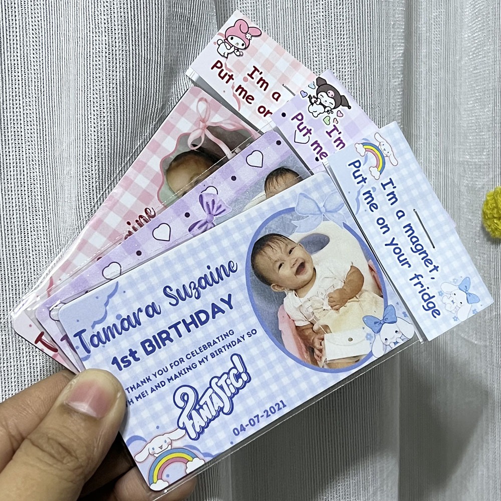 Personalized Ref Magnet for Birthday & Christening Souvenirs l ATM Size ...
