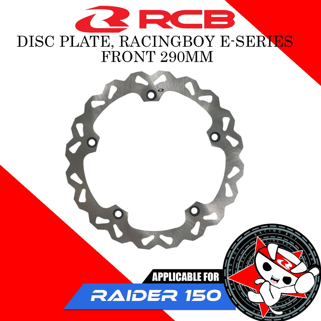 RACING BOY DISC PLATE FRONT ( E-SERIES ) 290mm FOR RAIDER 150 CARB ...