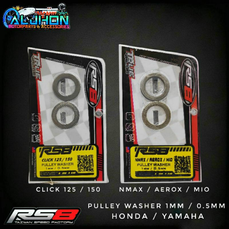 RS8 CLICK / NMAX/AEROX PULLEY WASHER 0.5MM & 1.0MM | Shopee Malaysia