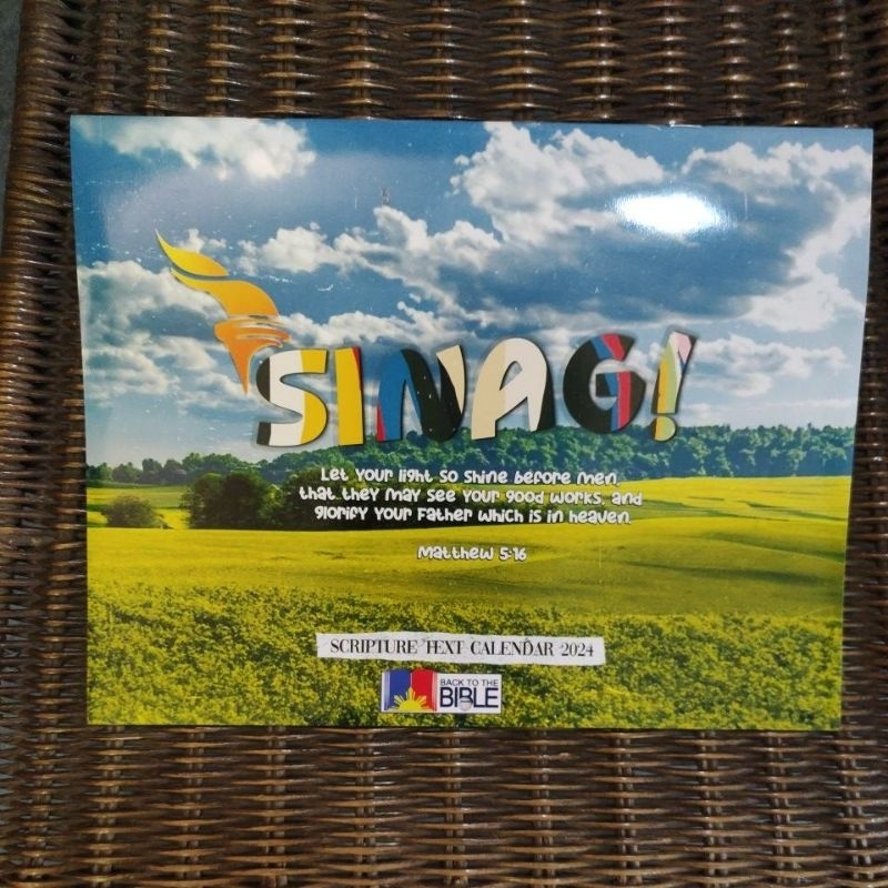 2024 SCRIPTURE TEXT WALL CALENDAR | Shopee Malaysia