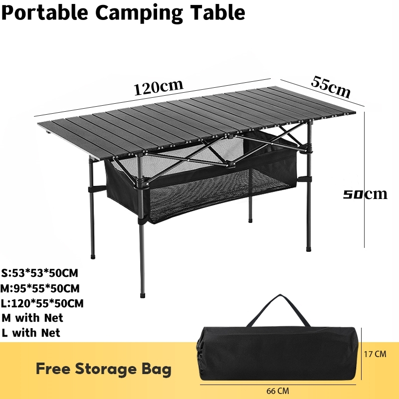 Outdoor Folding Table Portable Camping Aluminum Alloy Table Barbecue ...