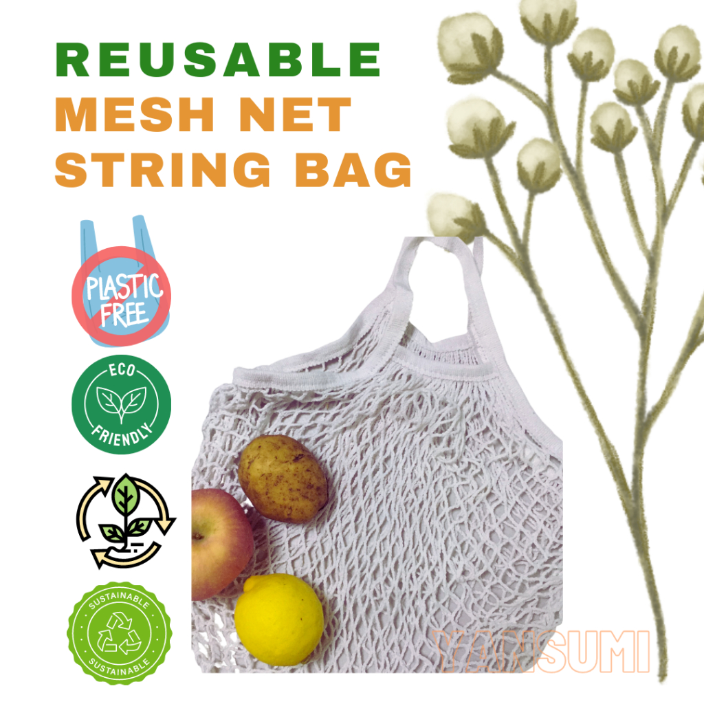 Reusable MESH NET STRING BAG | Eco Friendly | Sustainable | Compostable ...