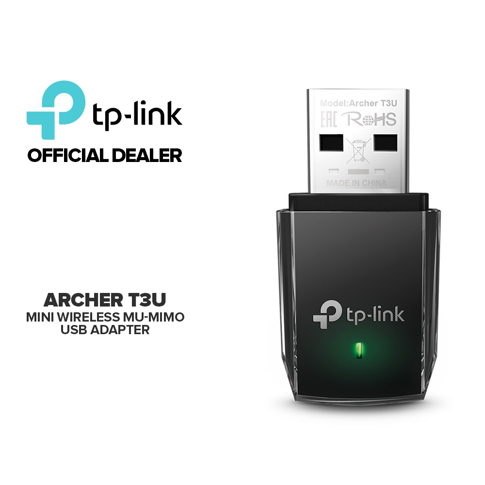 TP-Link Archer T3U AC1300 Mini Wireless MU-MIMO USB Adapter | Shopee ...