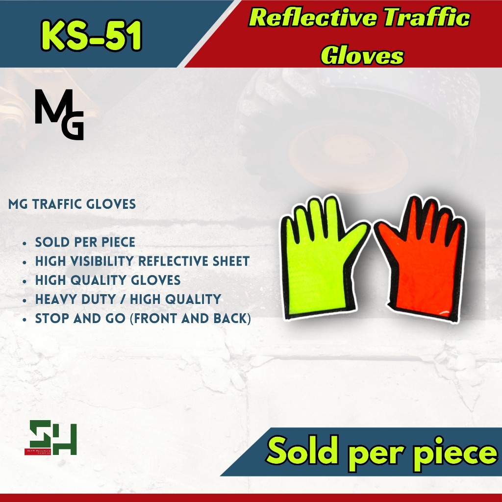 MG Traffic Safety Gloves Reflector Gloves Vibrant color for better ...