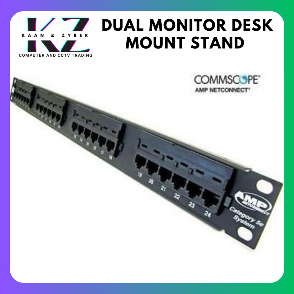 AMP PATCH PANEL CAT5/CAT6 (24 PORTS) | Shopee Malaysia