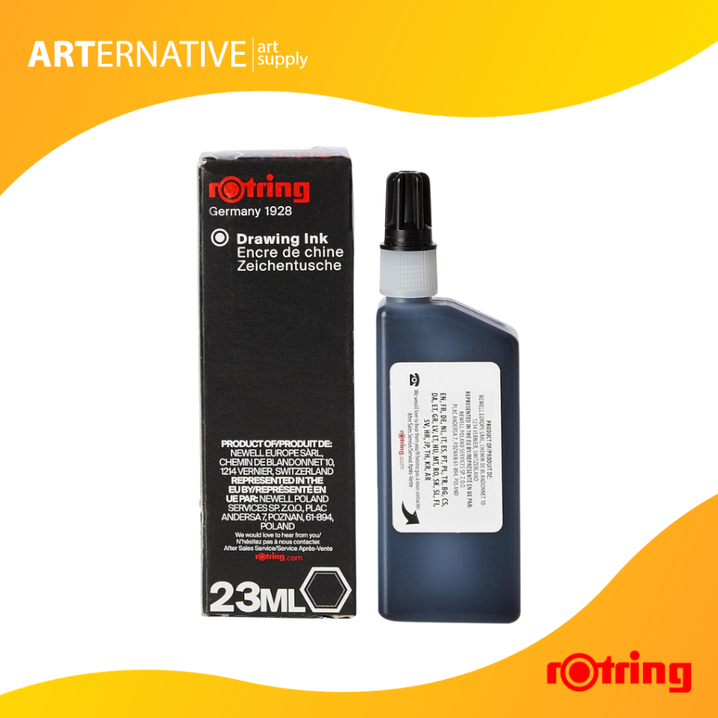 Rotring Isograph Technical Drawing Pen Liquid Ink Black, White 23ml ...