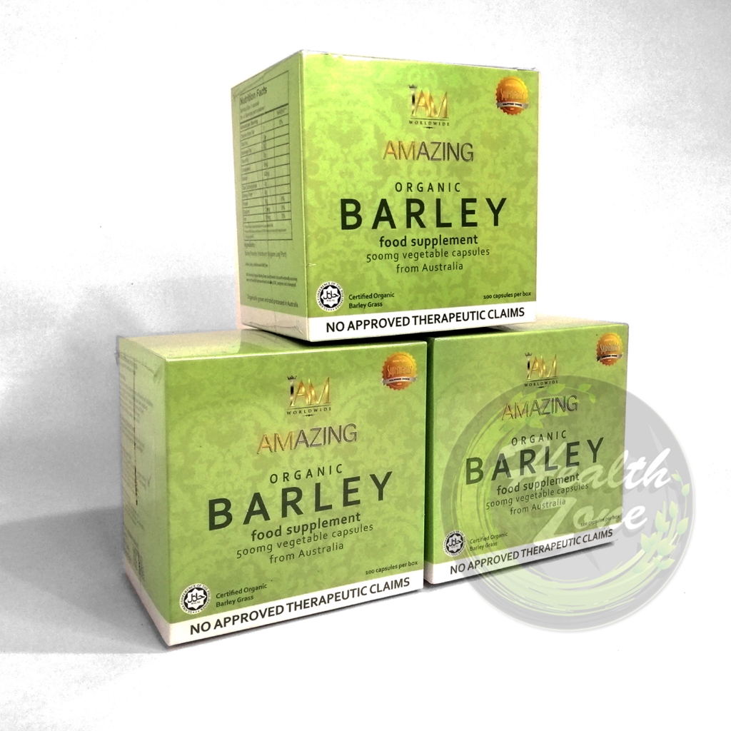 3 Boxes IAM Amazing Pure Organic Barley Capsules | Shopee Malaysia