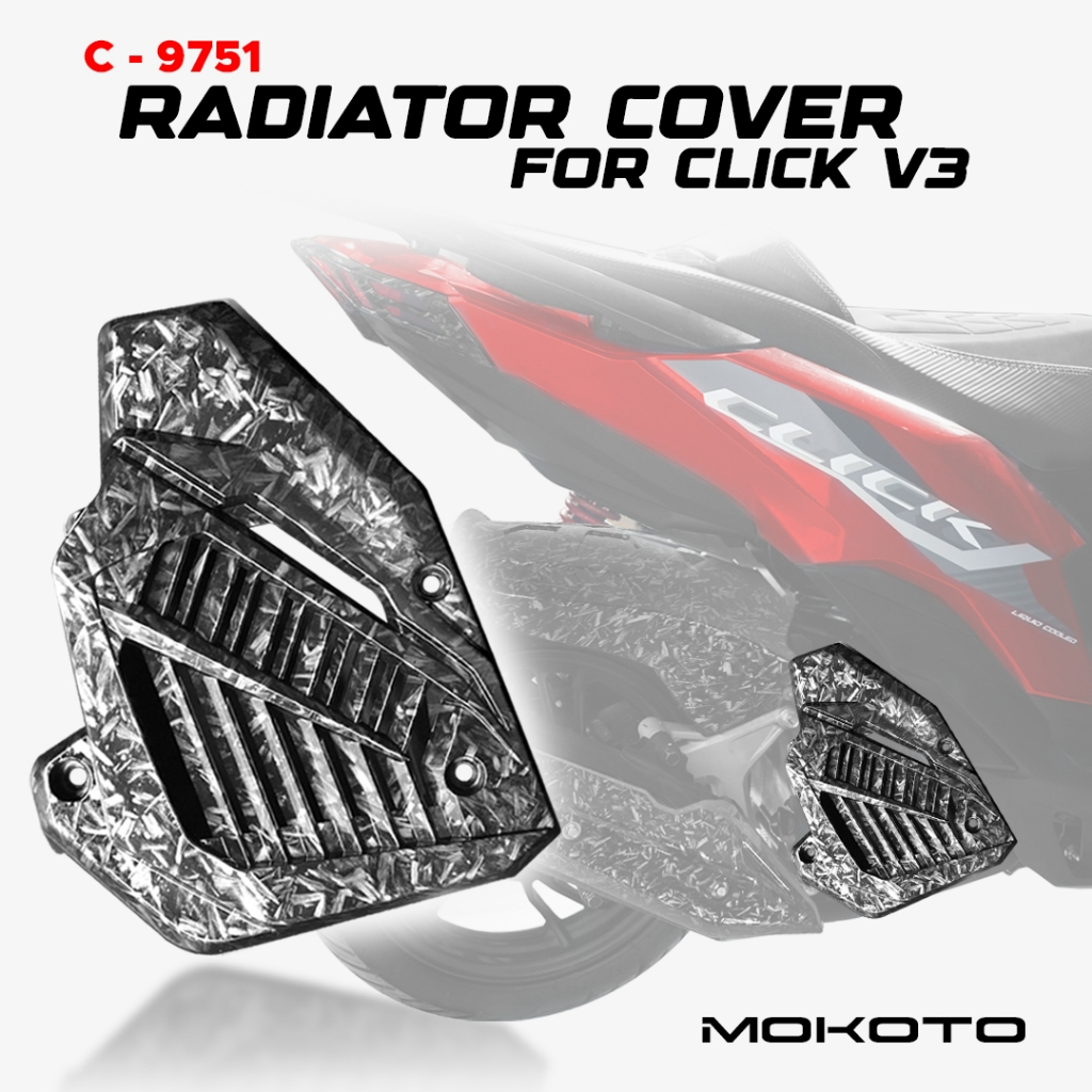 HONDA RADIATOR COVER CLICK V3 CLICK V2 GAME CHANGER RADIATOR COVER ...