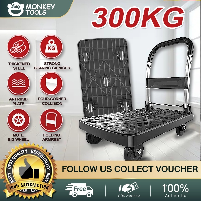 MONKEY Hand Truck Platform Trolley Push Cart Trolley Flat Bed portable ...