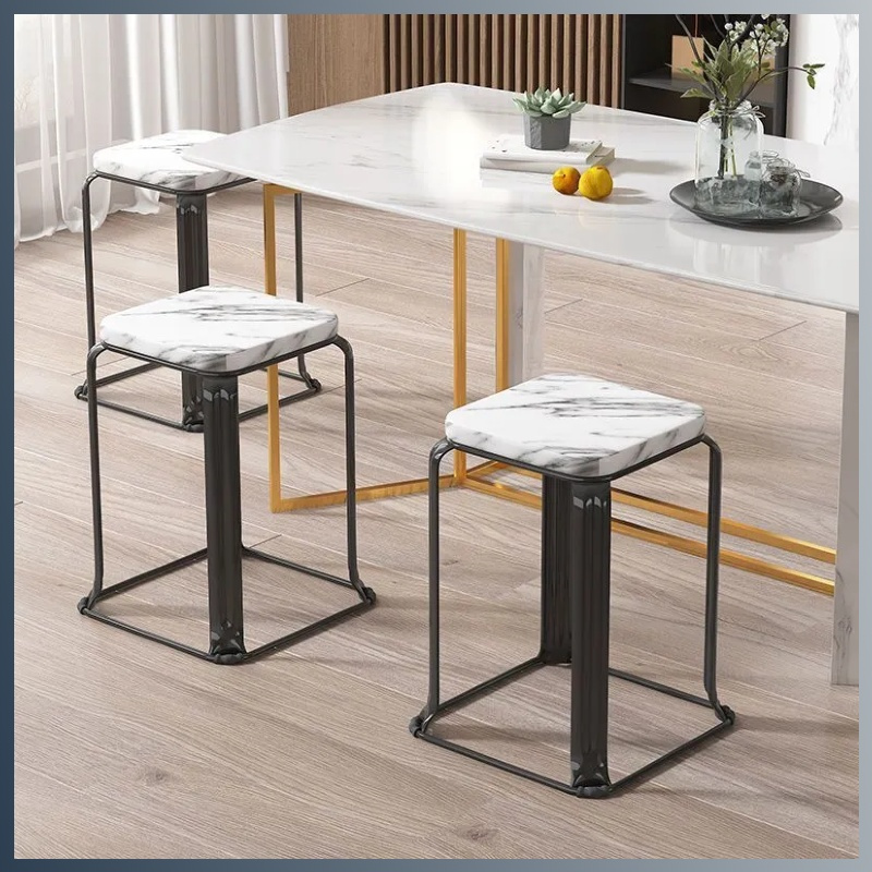 Simple Living Room Steel Stool Household Stool Chair Bar Small Nordic ...